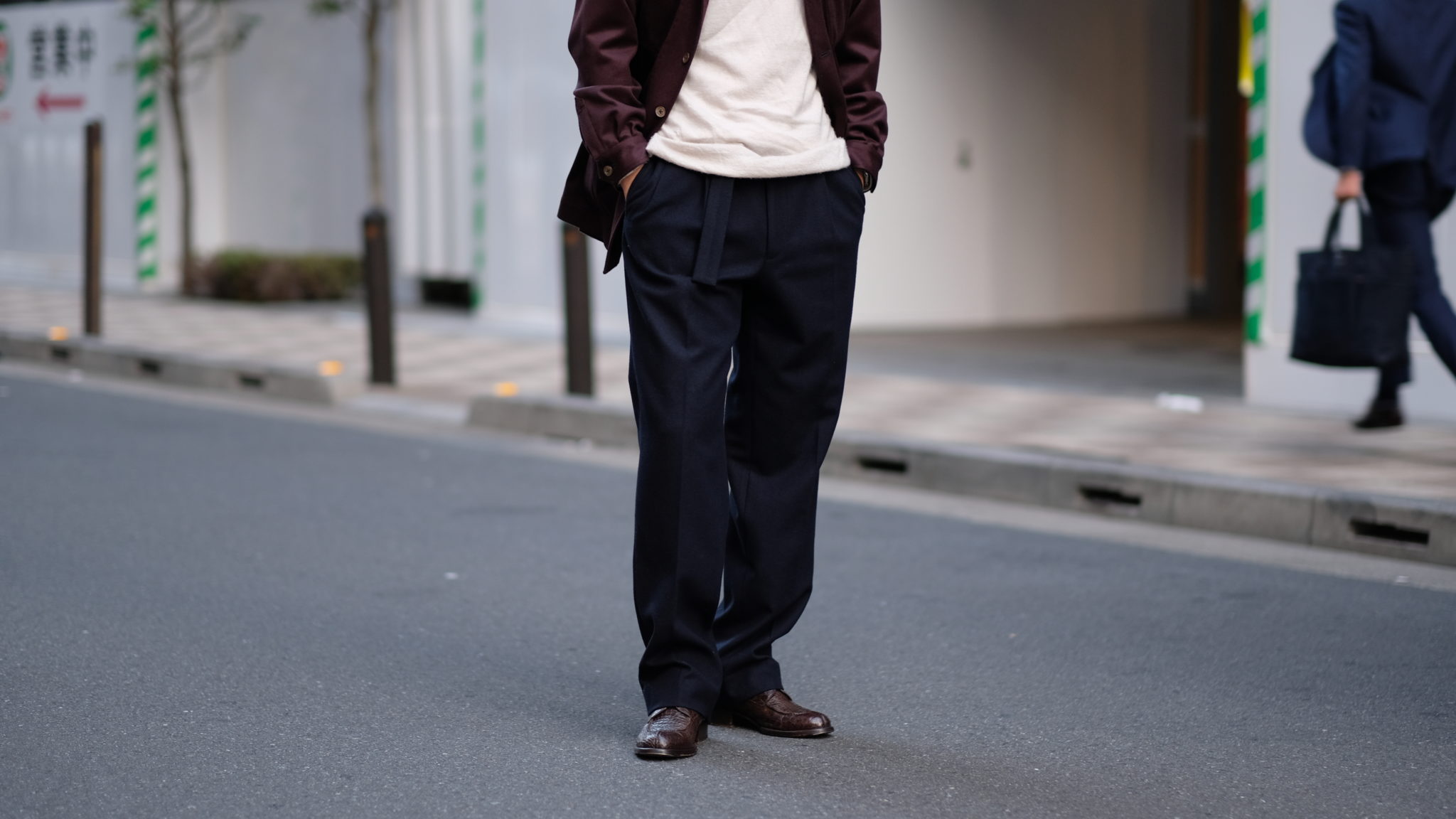 WOOL CASHMERE FLANNEL SLACKS (AURALEE) | CATHEDRAL（カセドラル）